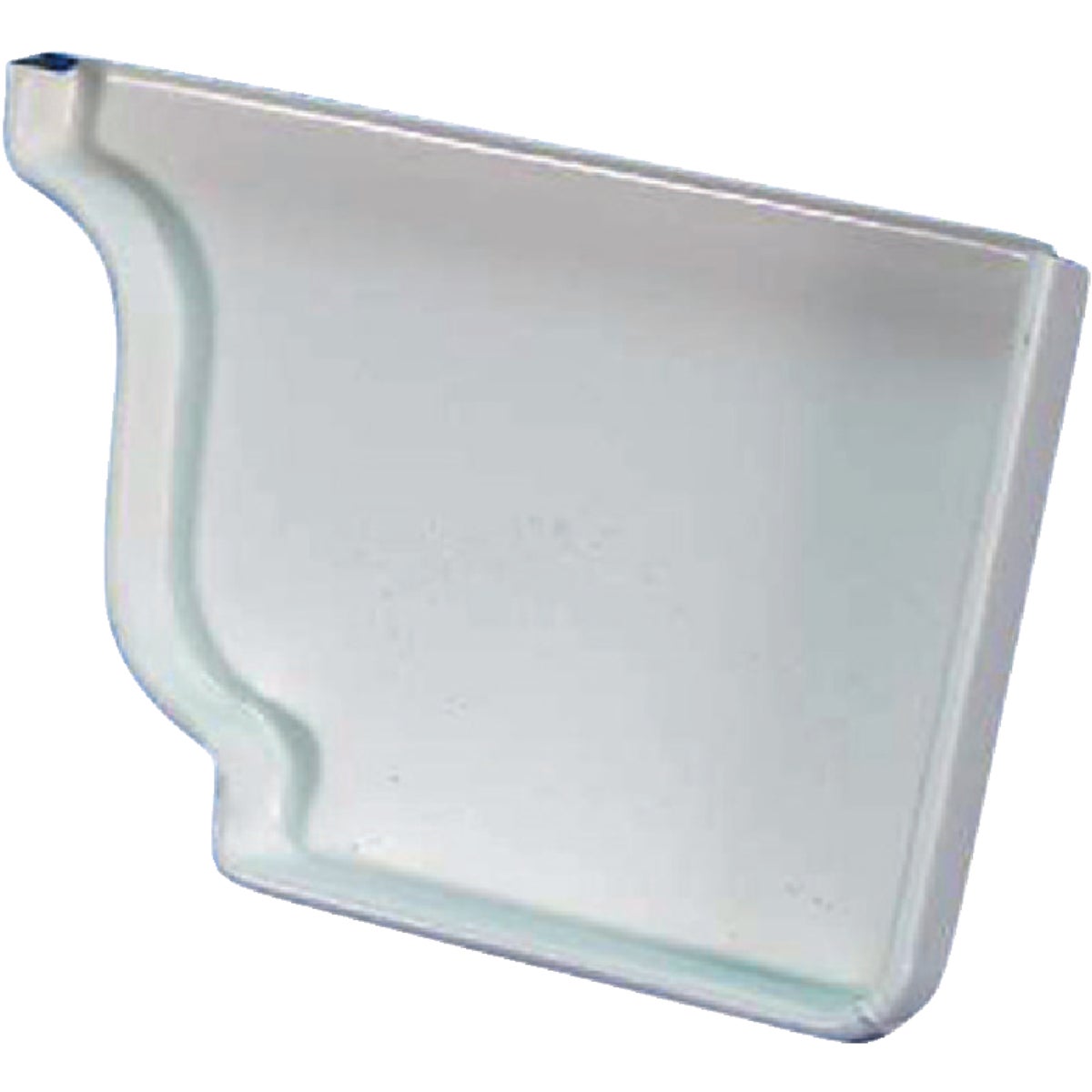 Spectra Metals 5 In. Aluminum White Right Gutter End Cap - Stone's Home ...